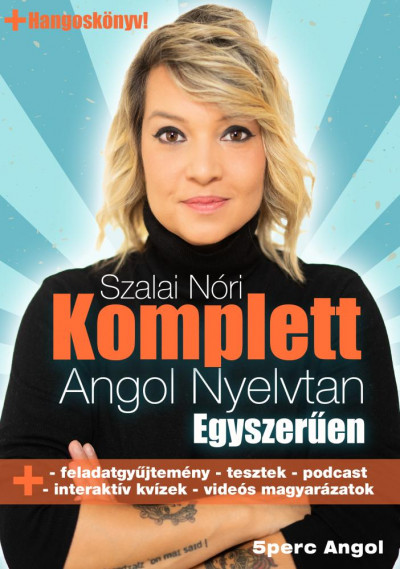 Könyv: 5 Perc Angol - Komplett angol nyelvtan egyszerűen + hangoskönyv