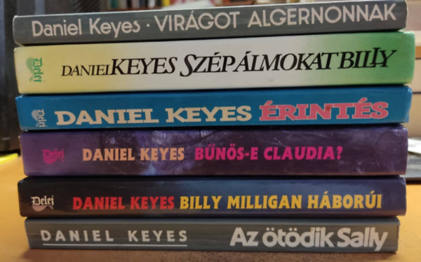 Libri Antikvár Könyv: 6 db Daniel Keyes: Az ötödik Sally; Billy ...