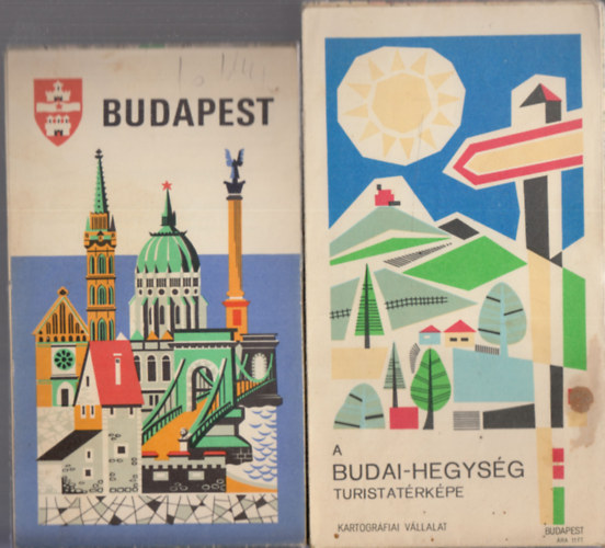 Libri Antikvár Könyv: 6db. turistatérkép: A Budai-hegység + Budapest ...