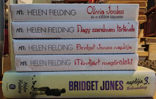 Libri Antikvár Könyv: 5 db Helen Fielding: Bridget Jones naplója 1-3 ...